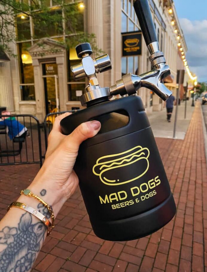 Juice Milk SS304 Home Small Draft Beer Kegs Single Wall 2 Liter